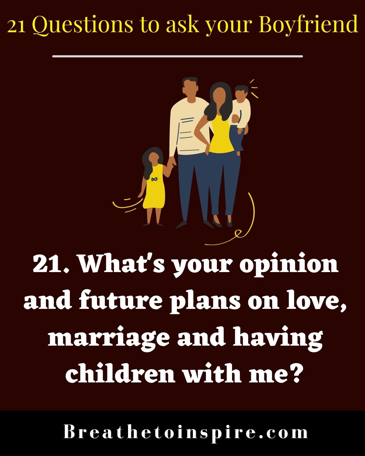 21 Questions To Ask Your Boyfriend (Questions Game) - Breathe To Inspire