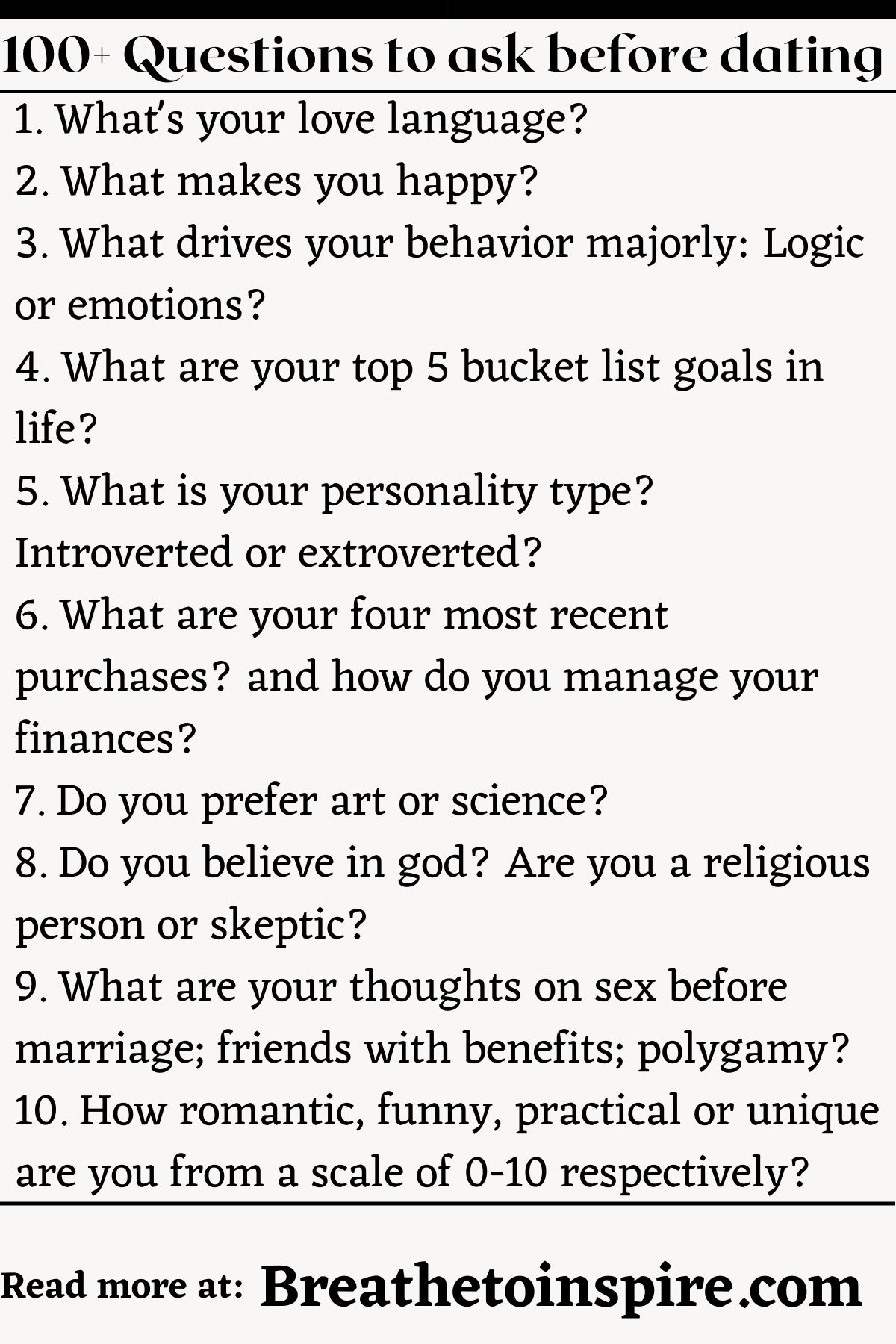 100+ Questions To Ask Before Dating (very Intuitive And Thoughtful ...