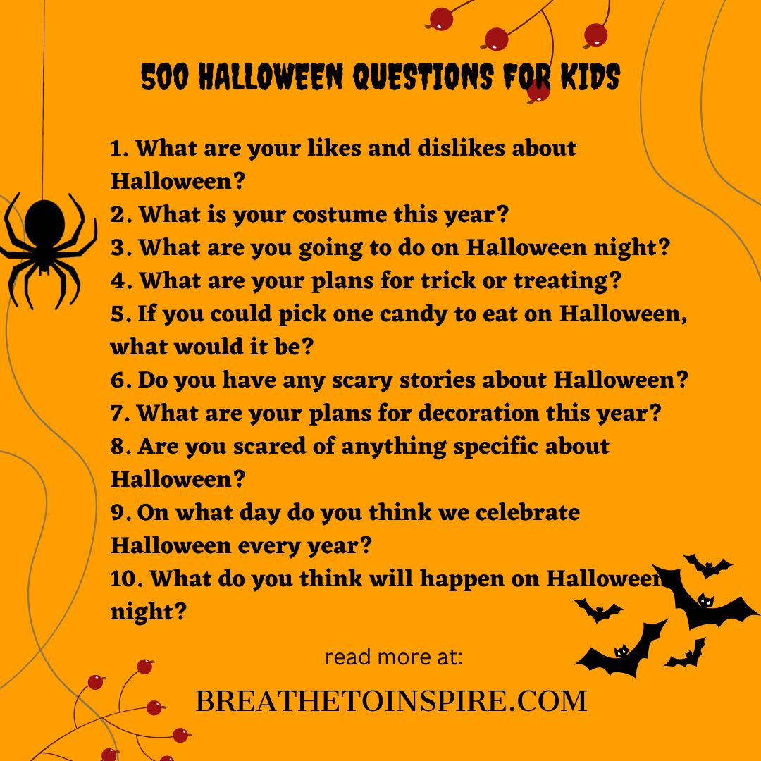500 Halloween Questions To Ask For Fun Conversation - 2023 (Icebreakers ...