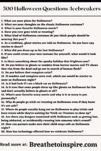 500 Halloween Questions To Ask For Fun Conversation - 2023 (Icebreakers ...