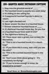 300 Haunted House Captions For Instagram |cute|funny|clever | Scary ...