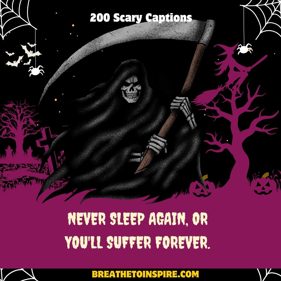 200+ Scary Captions For Instagram (Halloween 2023 Edition) - Breathe To ...