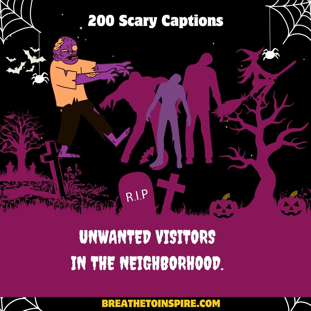 200+ Scary Captions For Instagram (Halloween 2023 Edition) - Breathe To ...
