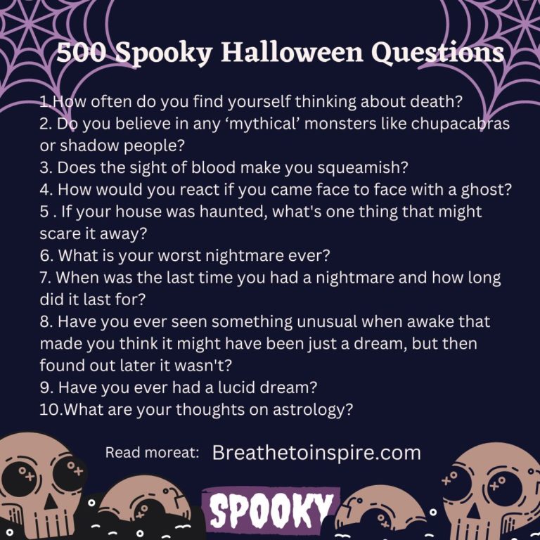 500 Halloween Questions To Ask For Fun Conversation - 2023 (Icebreakers ...