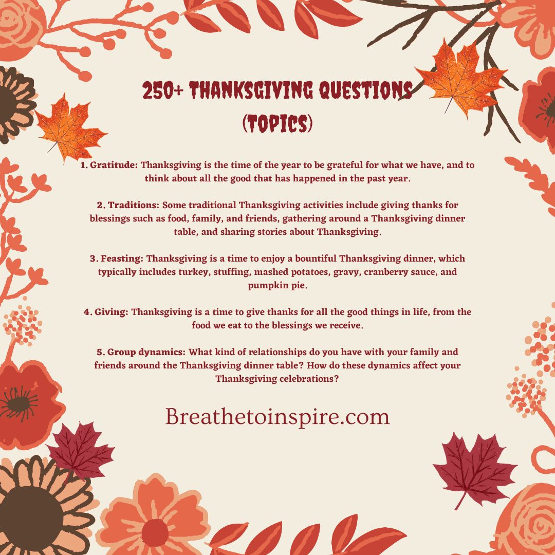 300 Thanksgiving Questions To Ask To Strengthen Relationships ...