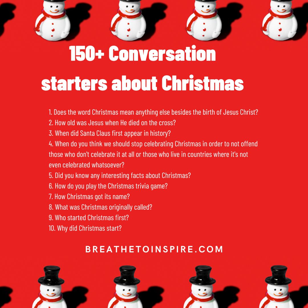 150+ Christmas Conversation Starters And Icebreaker Questions For ...
