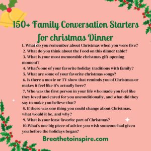 150+ Christmas Conversation Starters And Icebreaker Questions For ...