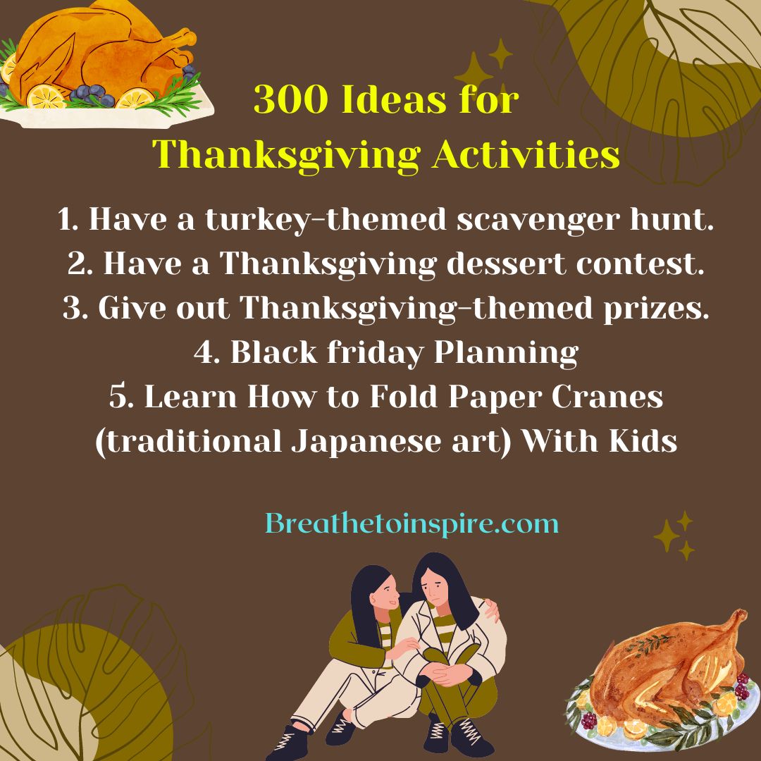 300+ Thanksgiving Activities That Are Sure To Get You In The Holiday ...