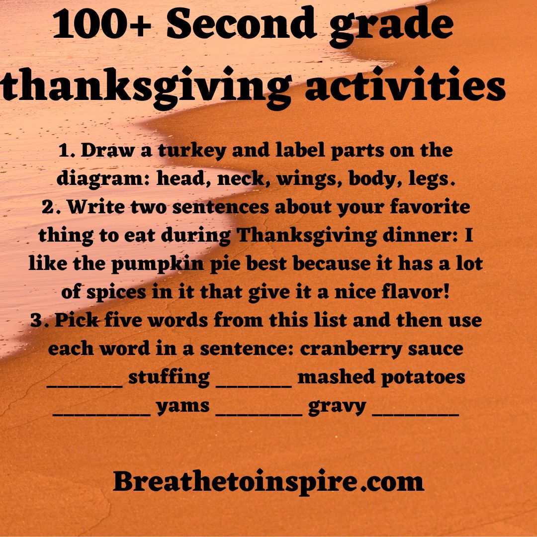 300 Thanksgiving Activities For Kids And School Students Of All Grades ...