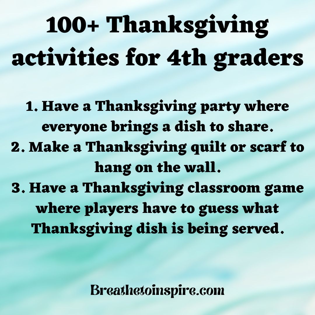 300 Thanksgiving Activities For Kids And School Students Of All Grades ...