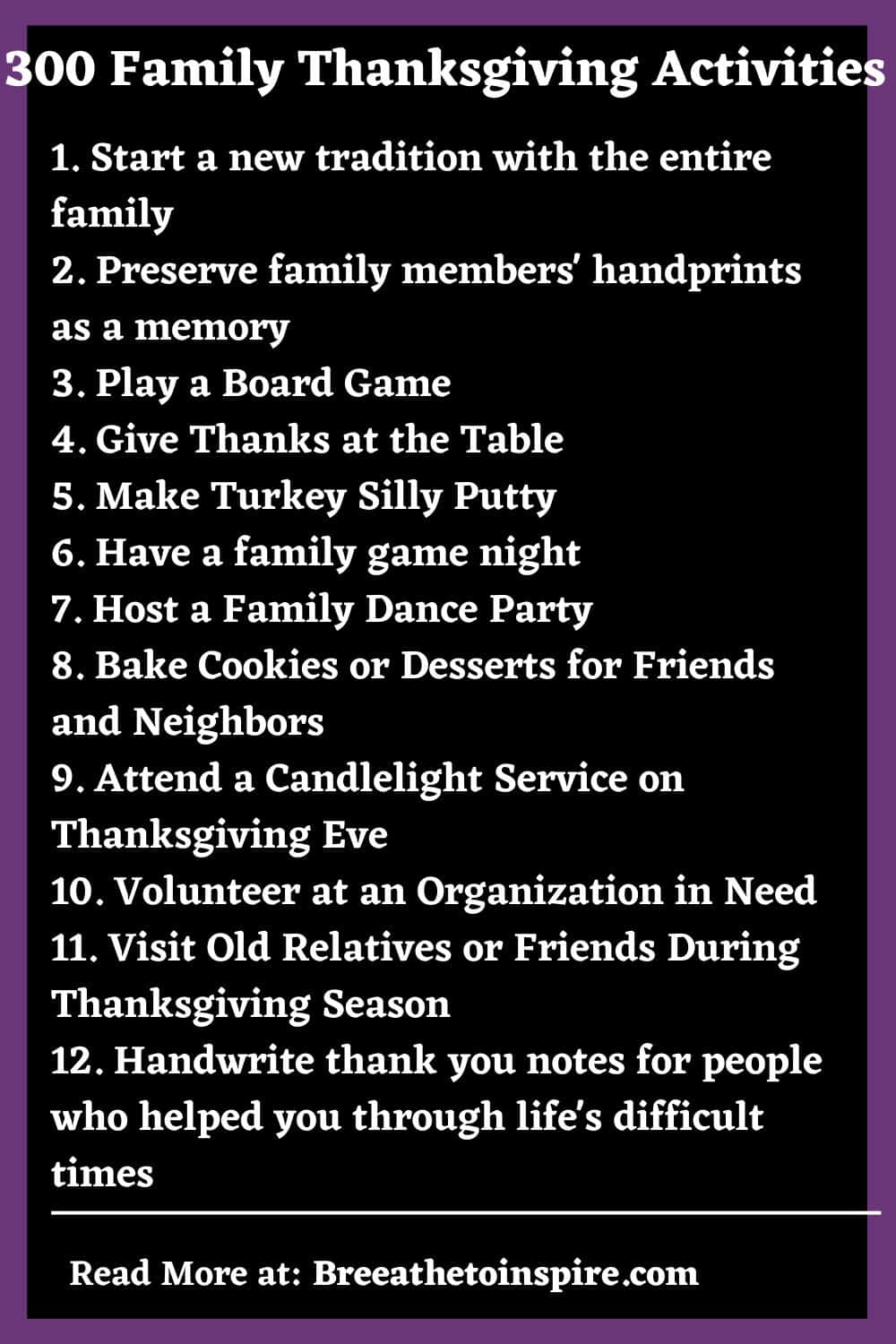 300+ Thanksgiving Activities That Are Sure To Get You In The Holiday ...