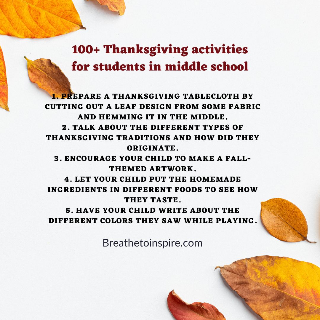 300 Thanksgiving Activities For Kids And School Students Of All Grades ...