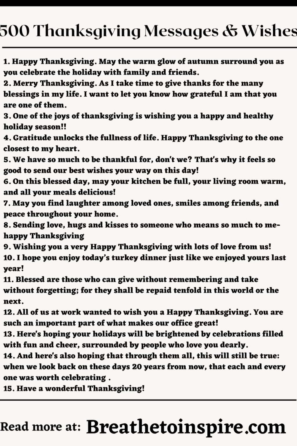 500 Thanksgiving Messages (For Friends, Family, Business, Team, Clients ...