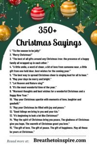 350+ Christmas Sayings For Greeting Cards, Signs, Wishes And Messages ...
