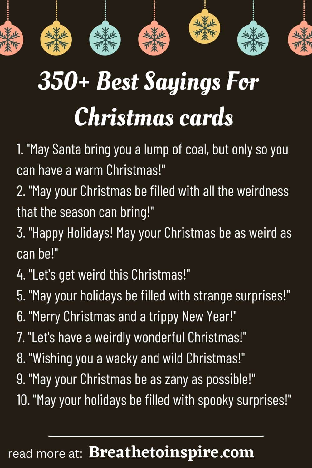 350+ Christmas Sayings For Greeting Cards, Signs, Wishes And Messages ...