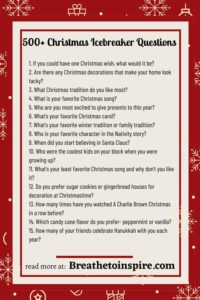 500+ Christmas Questions To Ask To Get Into The Conversation Of Fun ...