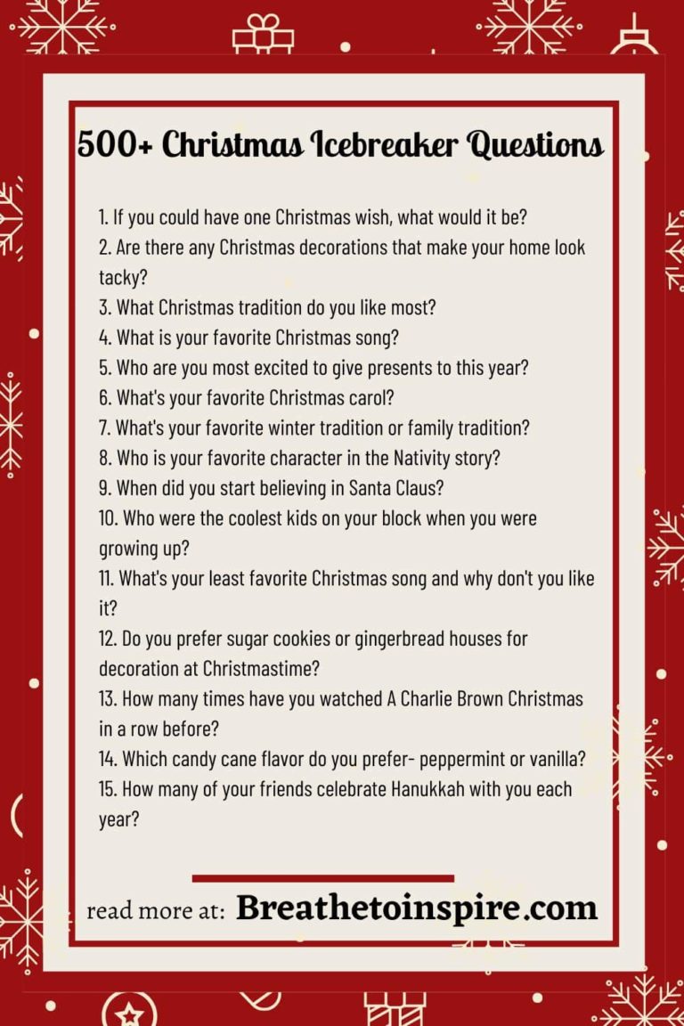 500+ Christmas Questions To Ask To Get Into The Conversation Of Fun ...