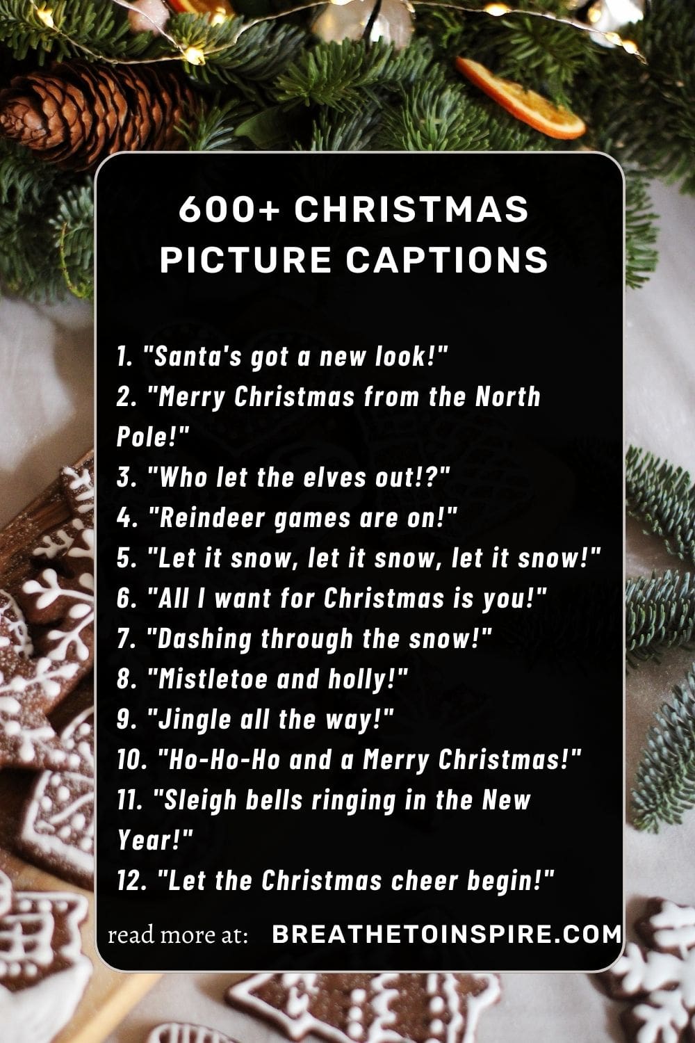 600+ Christmas Captions (Ultimate Holiday Edition - 2023) - Breathe To ...