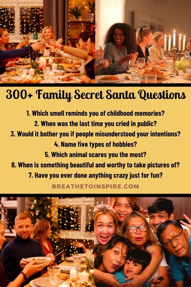 350+ Secret Santa Questions To Give Best Christmas Gifts (game Edition ...