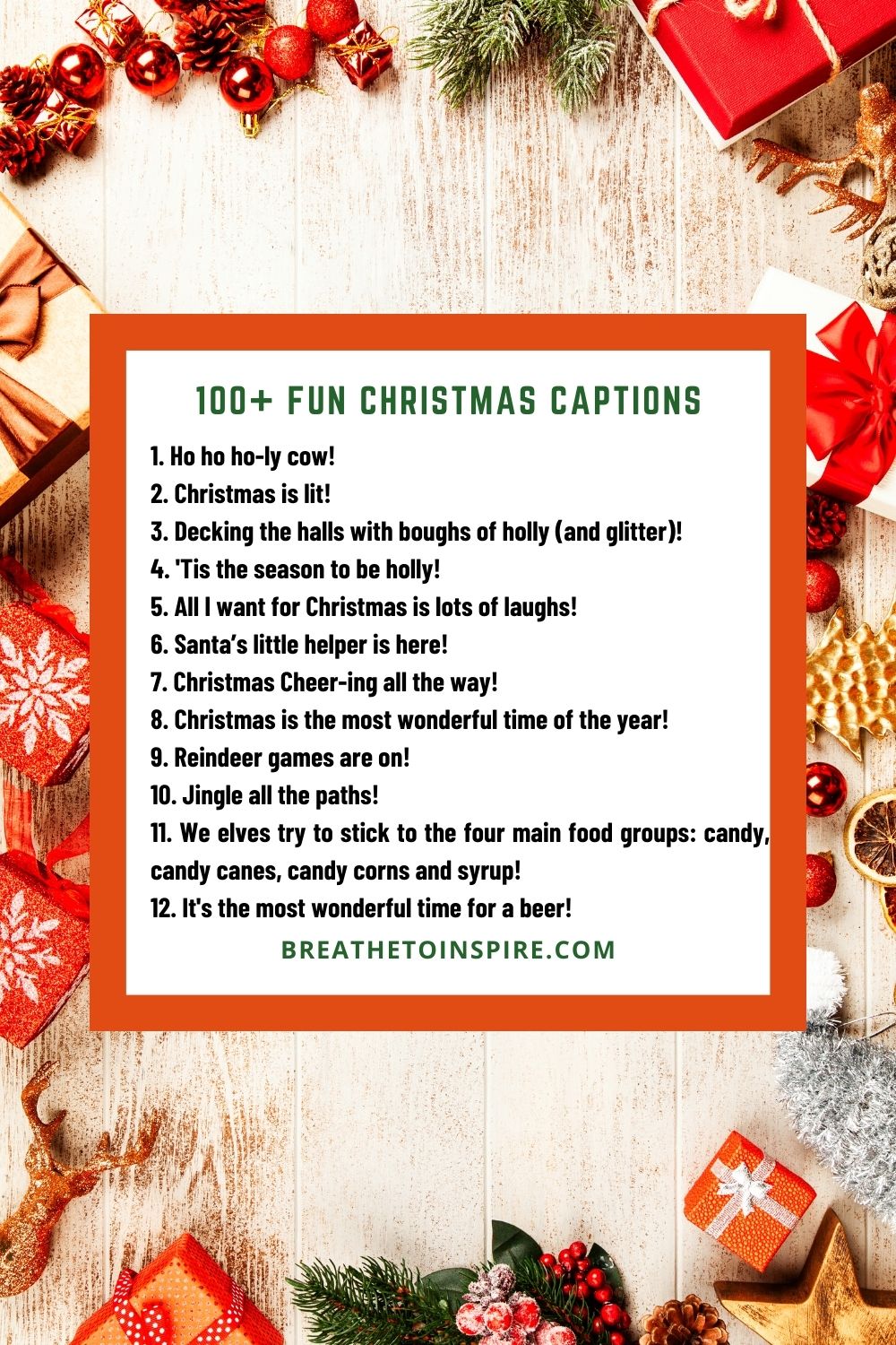 600+ Christmas Captions (Ultimate Holiday Edition - 2022) - Breathe To ...