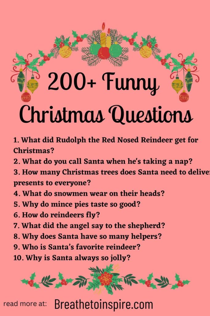 200 Funny Christmas Questions To Ask quiz Trivia Icebreakers As 200 Funny Christmas Questions To Ask quiz Trivia Icebreakers As