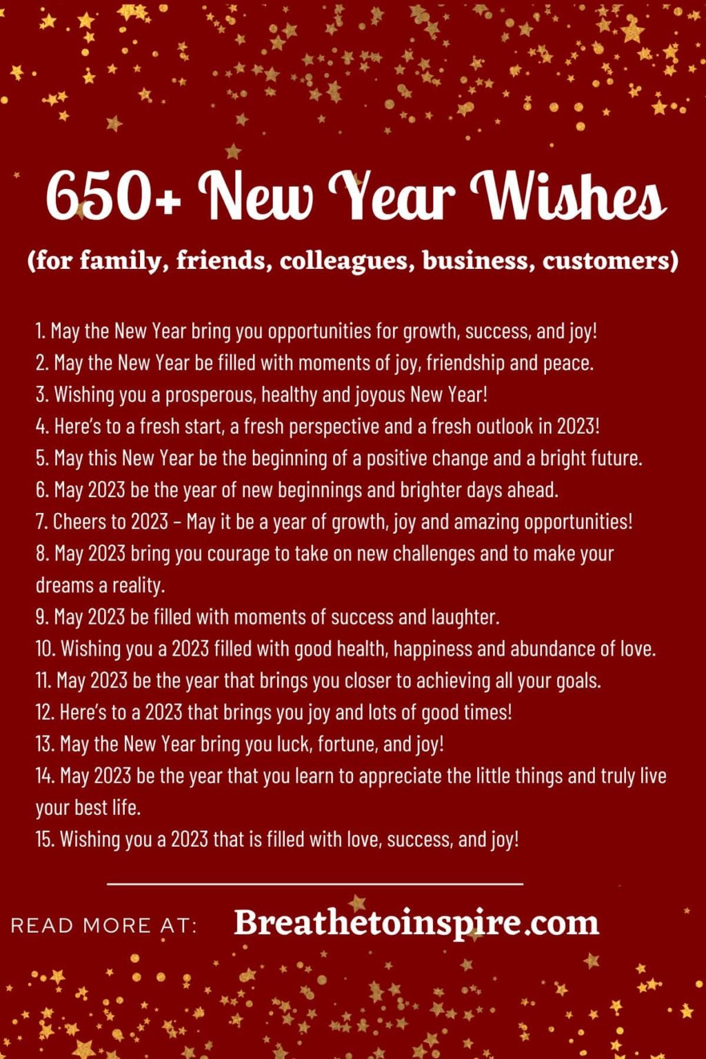 650+ Happy New Year Wishes For 2024 To Send As Greetings And Messages ...