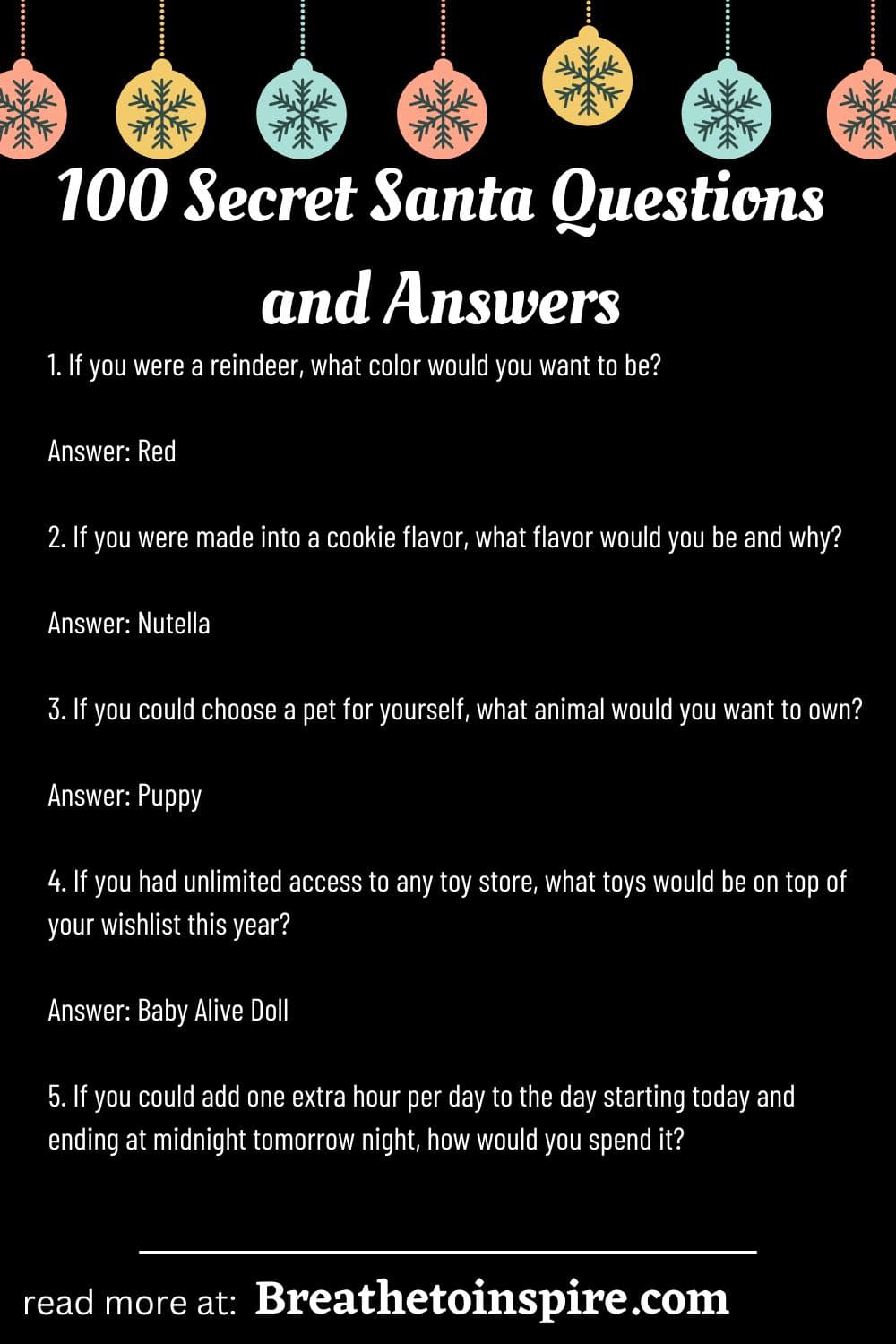 350+ Secret Santa Questions To Give Best Christmas Gifts (game Edition ...