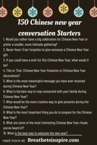 150 Chinese New Year Questions To Ask As Icebreakers And Conversation ...