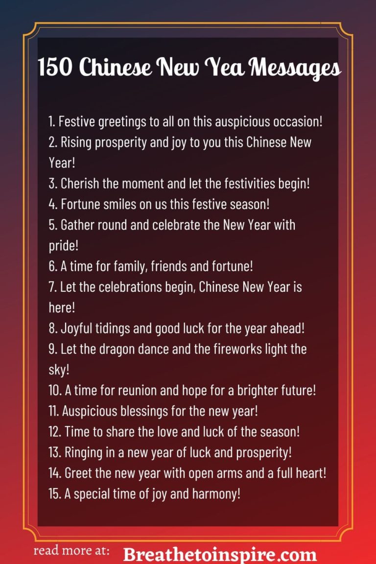 150 Chinese New Year Messages To Family, Friends, Colleagues, Staff ...