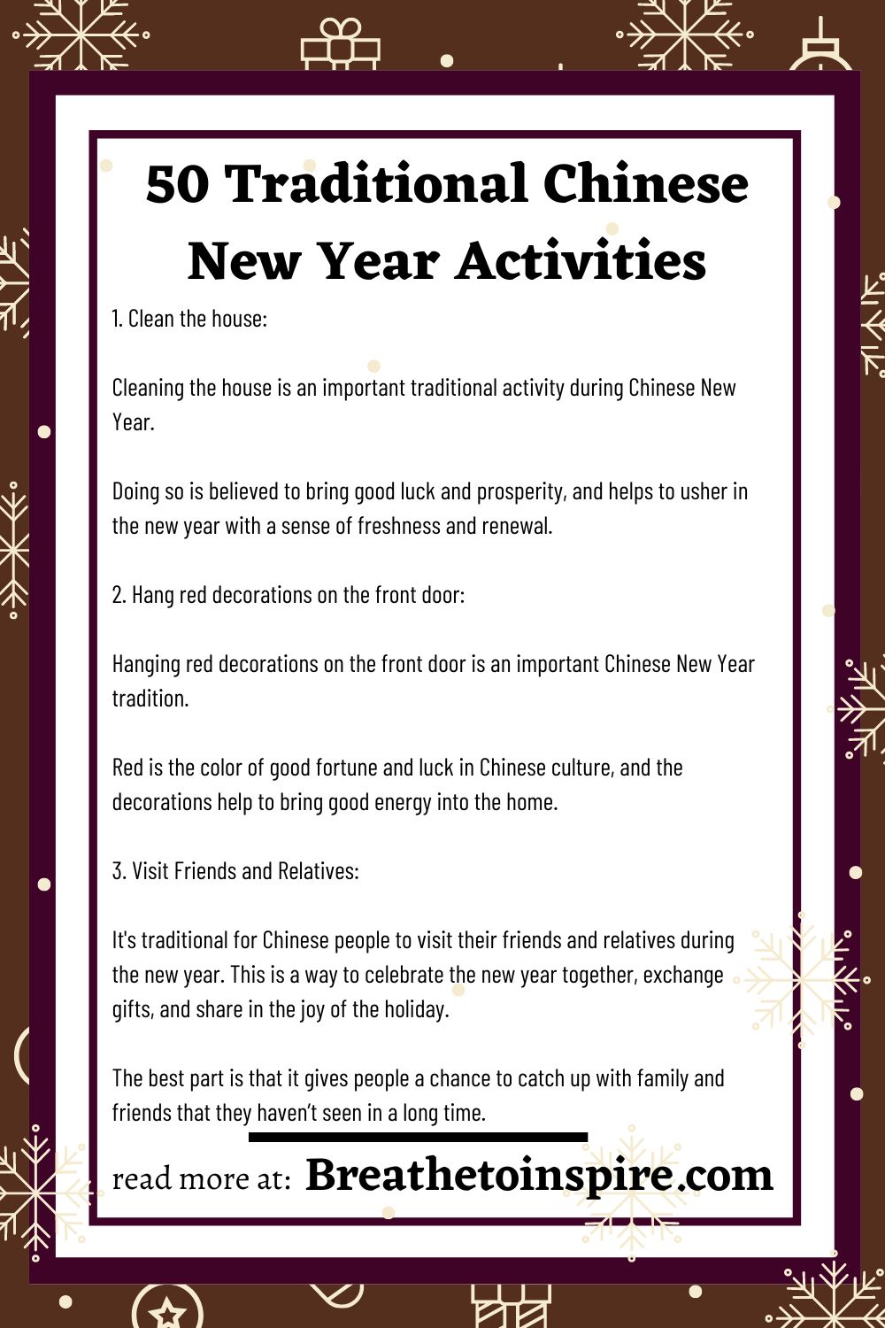 50 Chinese New Year Activities 2024 (kids, Adults, Seniors Edition ...