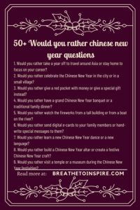 150 Chinese New Year Questions To Ask As Icebreakers And Conversation ...
