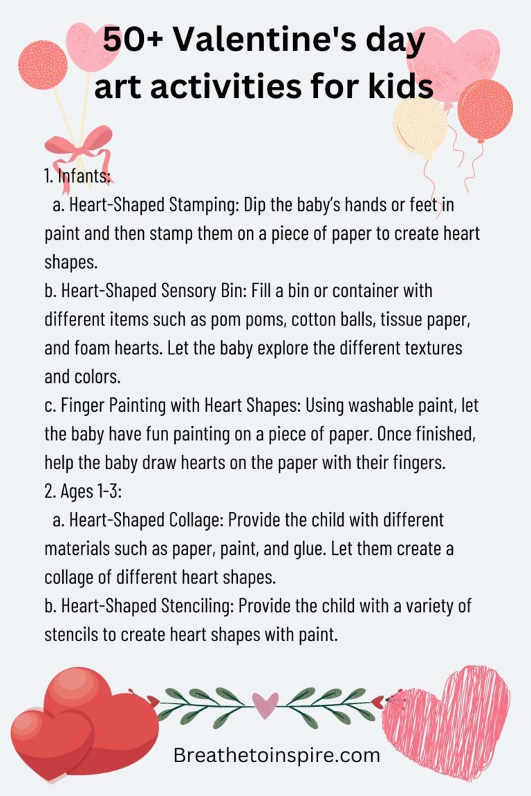 50+ Valentine's Day Activities For Kids, Infants, Toddlers, Pre-k ...