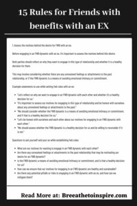 15 Friends With Benefits With An Ex Rules (with Examples And Tips ...