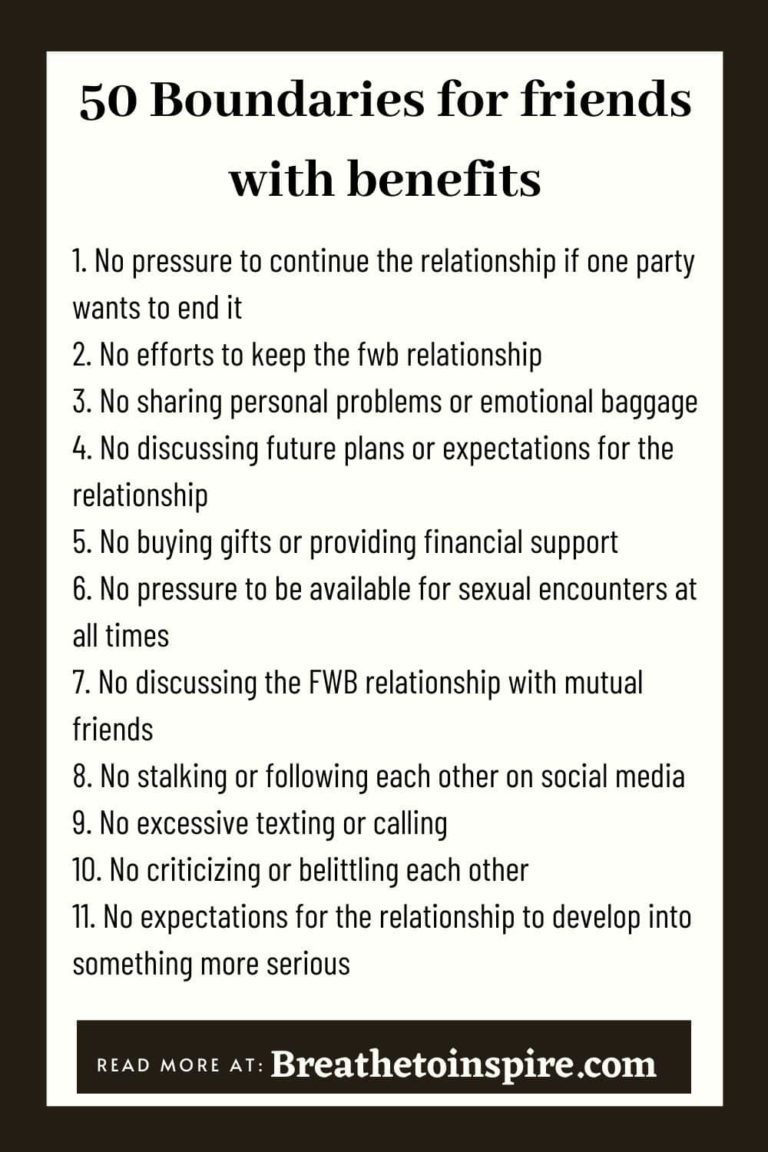 50 Friends With Benefits Boundaries (Importance And Tips To Set Healthy ...