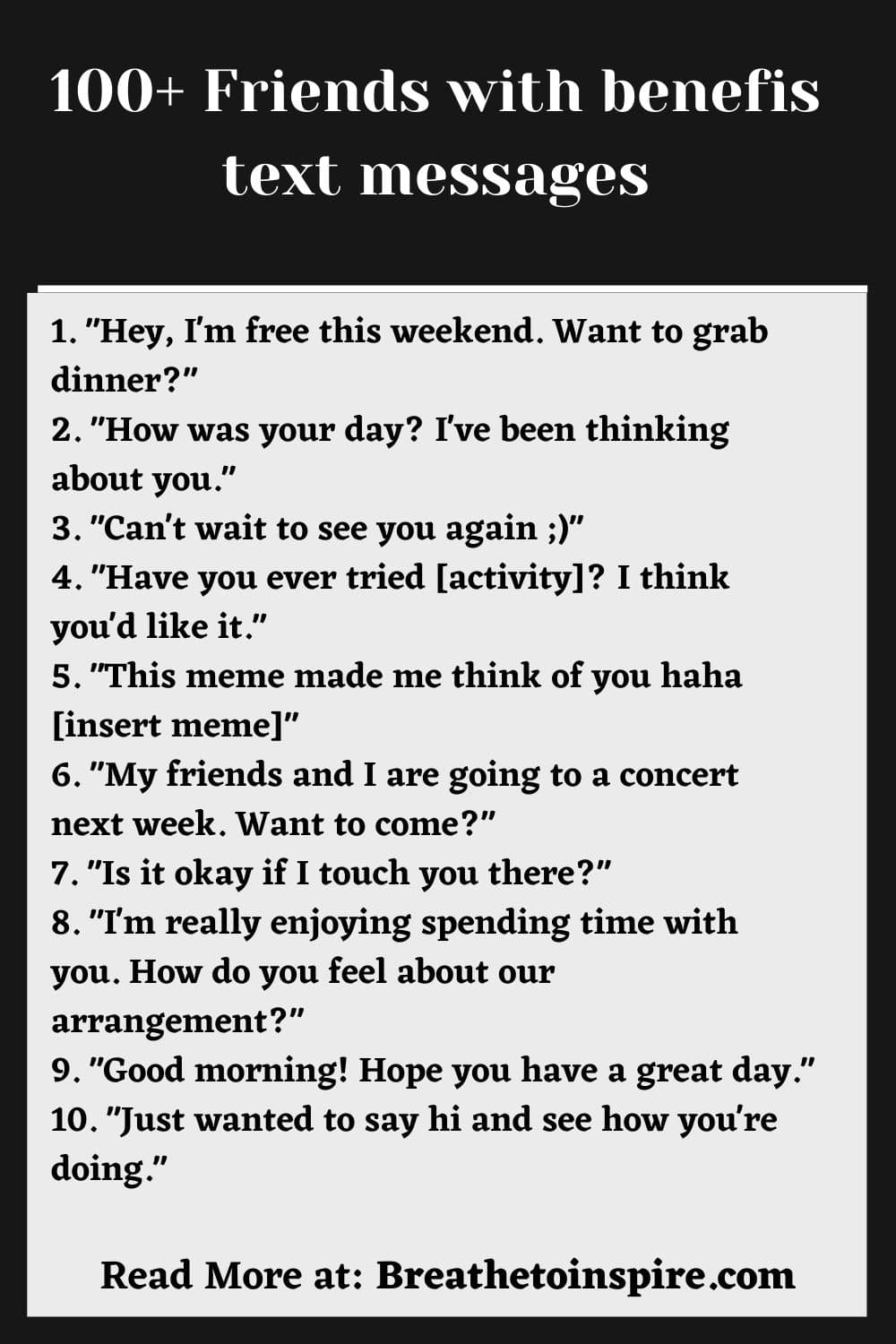 What To Text Your Friend With Benefits? (20 Texting Ideas And 100 ...