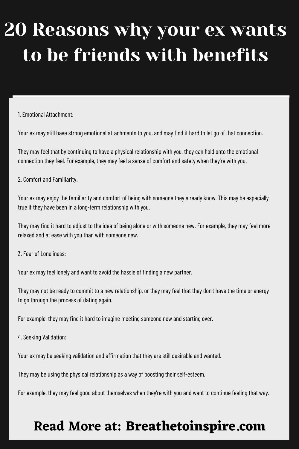 My Ex Wants To Be Friends With Benefits: 20 Reasons And Tips To Handle The Situation - Breathe ...