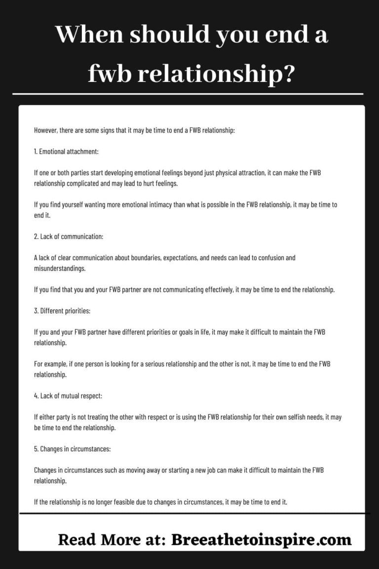 How To End Friends With Benefits? (100+ Example Text Messages To Fwb ...