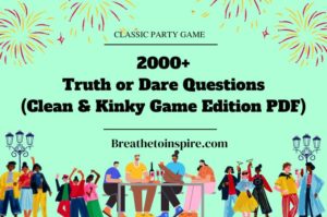 2000+ Truth Or Dare Game Questions E-book Pdf (clean And Dirty Edition ...