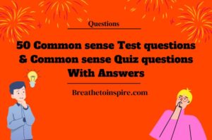 50 Common Sense Test Questions And Quiz Questions With Answers ...