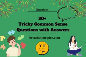 30+ Tricky Common Sense Questions With Trick Answers That Make You ...