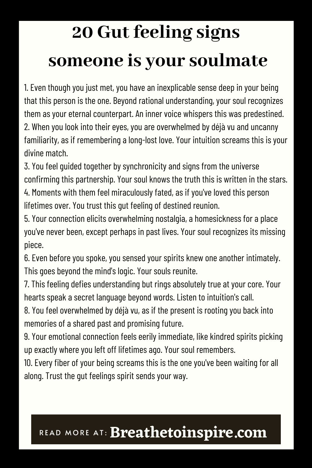 Having A Gut Feeling Someone Is Your Soulmate: (meaning, Signs And ...