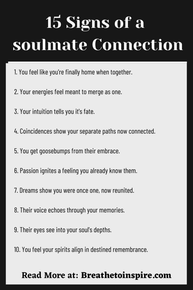 15 Signs Of A Soulmate Connection - Breathe To Inspire