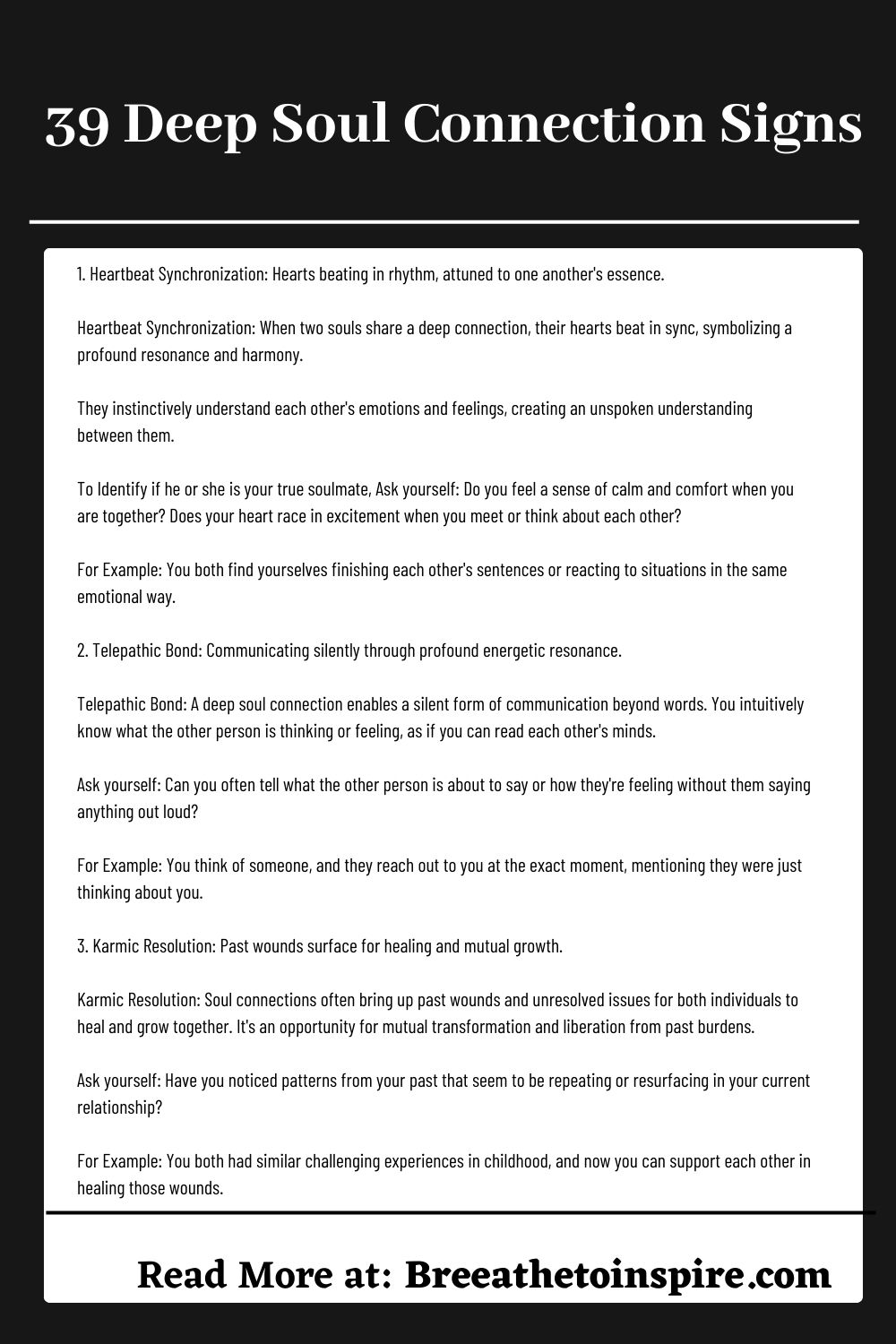 35+ Deep Soul Connection Signs Of A True Soulmate - Breathe To Inspire
