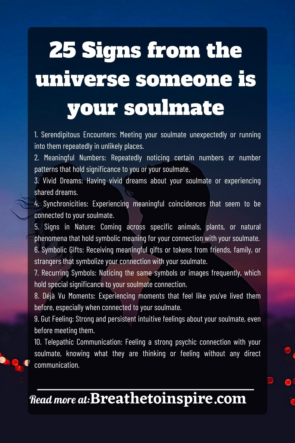 25 Signs From The Universe That Someone Is Your Soulmate - Breathe To ...