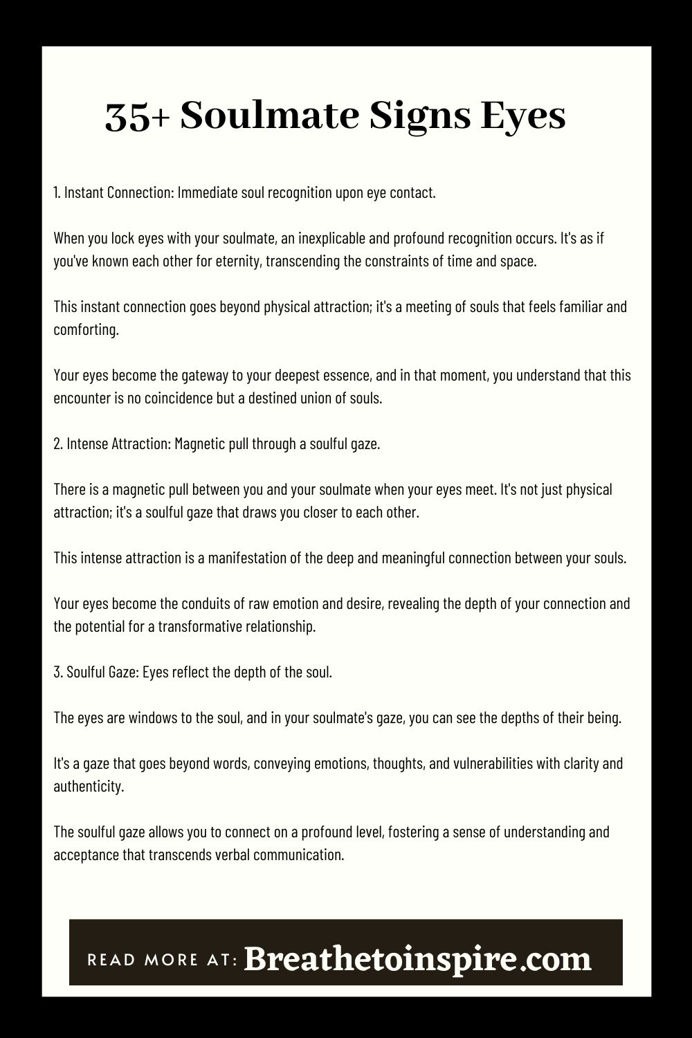 35+ Soulmate Signs Eyes (soul Connection Through The Eyes) - Breathe To ...