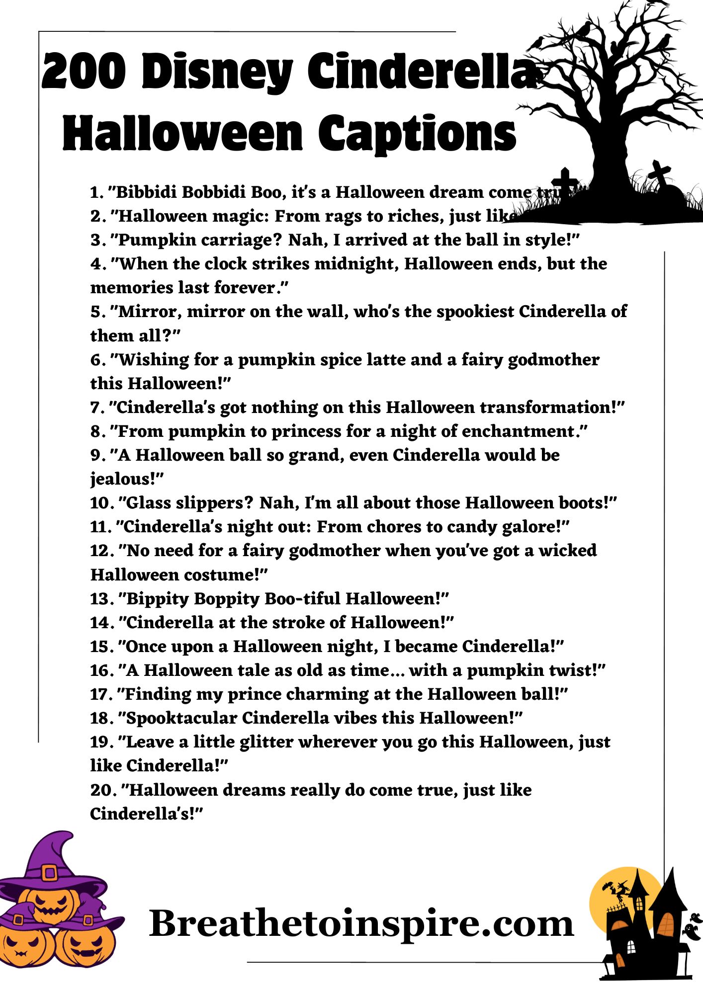 180 Disney Halloween Captions From The Disney Characters (2023 Edition ...