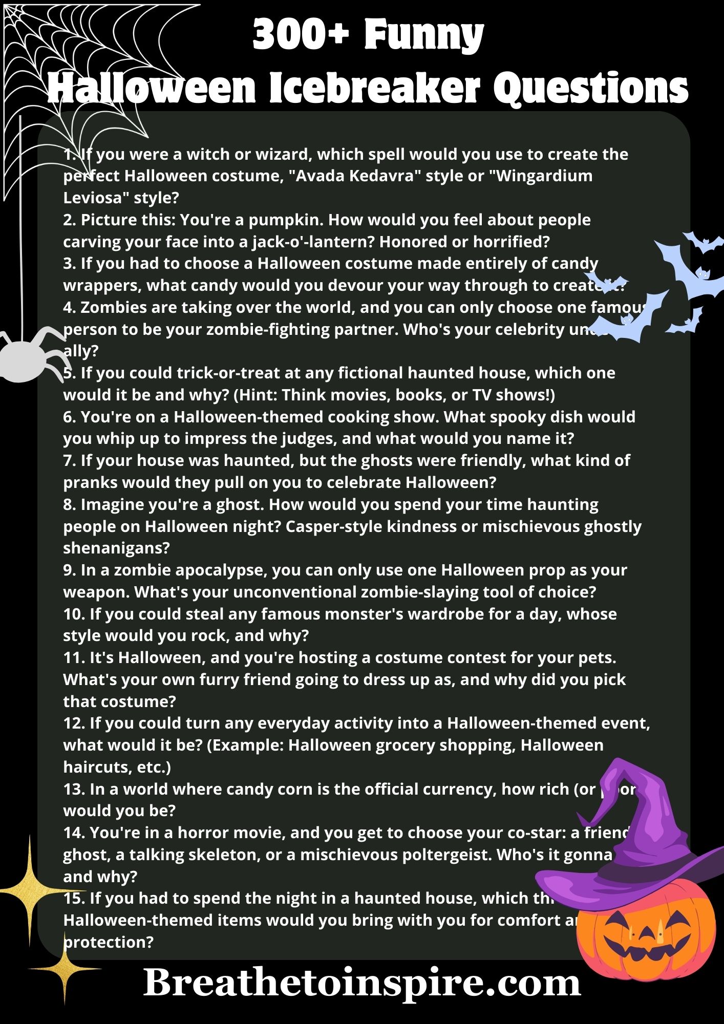 300 Halloween Icebreaker Questions For Your Haunting Time (2023 Edition ...