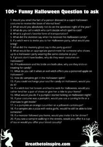 350+ Halloween Questions To Ask For This Spooky Season To Get Into The ...