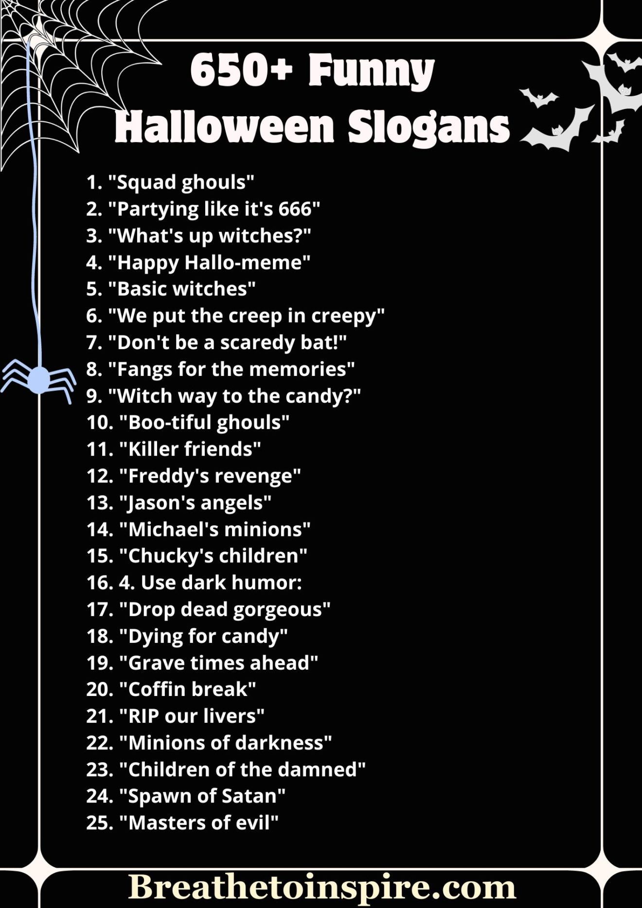 650+ Halloween Slogans (from Party To Business Ads - 2023 Edition ...