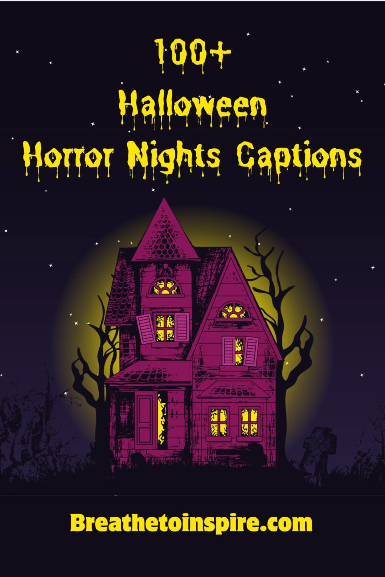 80 Halloween Horror Night Captions (2023 Edition) - Breathe To Inspire